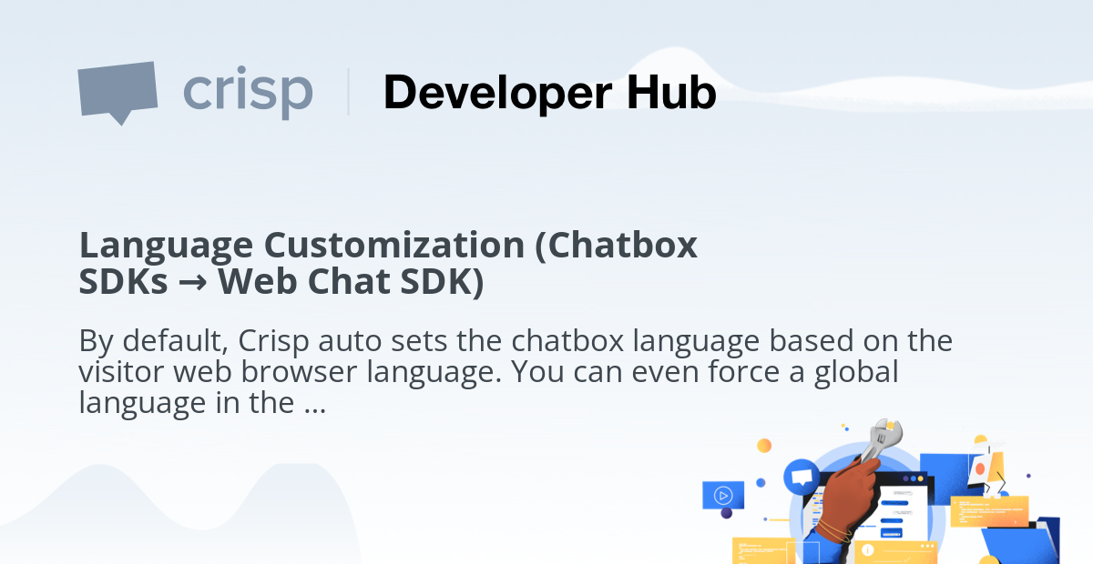 Language Customization Chatbox Sdks → Web Chat Sdk