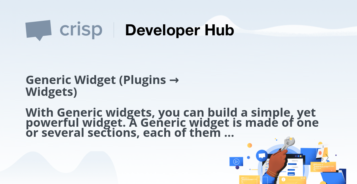 Generic Widget (Plugins → Widgets)